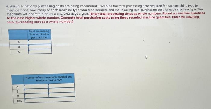 Solved A manager must decide which type of machine to buy. | Chegg.com