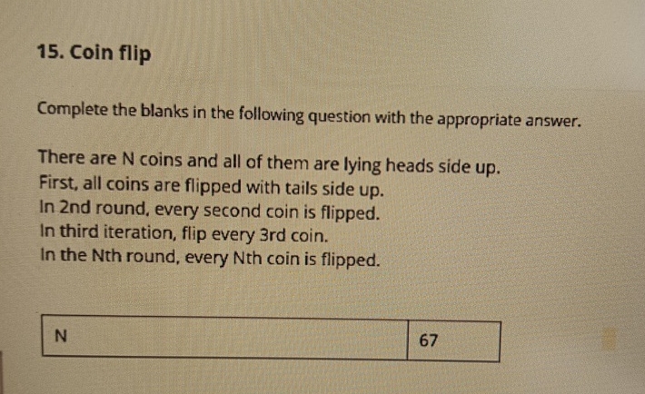 Solved Coin flipComplete the blanks in the following | Chegg.com