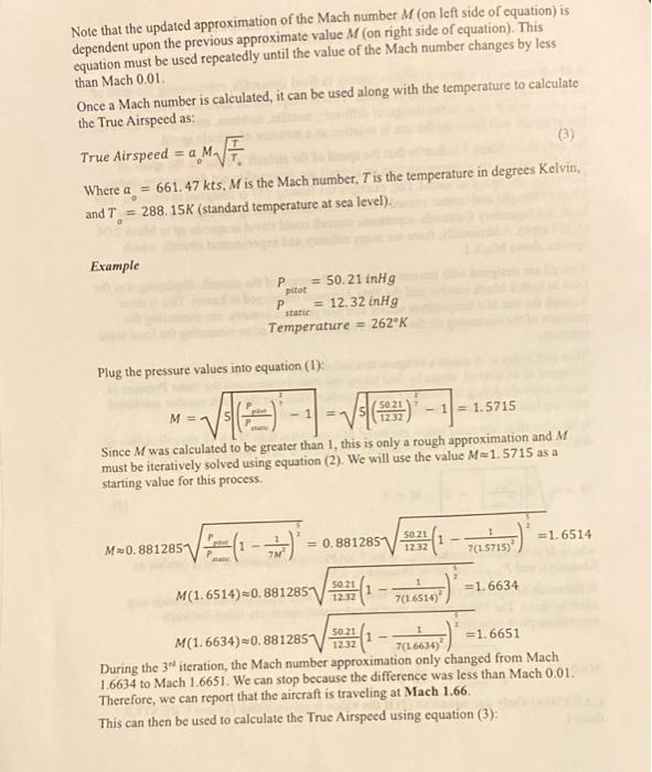 Solved A Mach number is a dimensionless quantity in fluid | Chegg.com