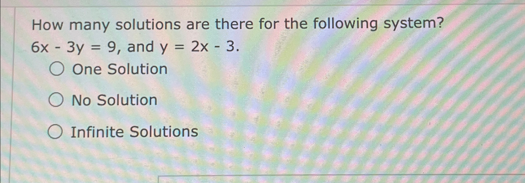 Solved How many solutions are there for the following | Chegg.com