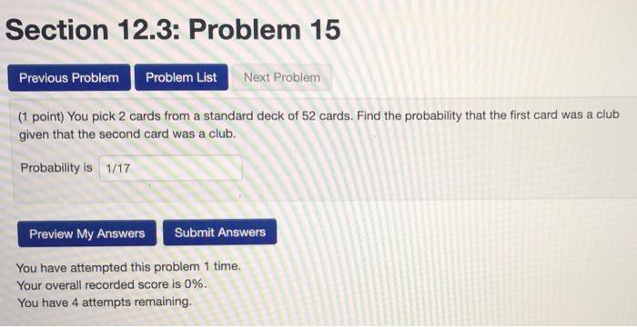Solved Section 12.3: Problem 15 Previous Problem Problem | Chegg.com