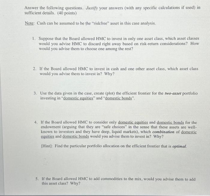 Solved Answer the following questions. Justify your answers | Chegg.com