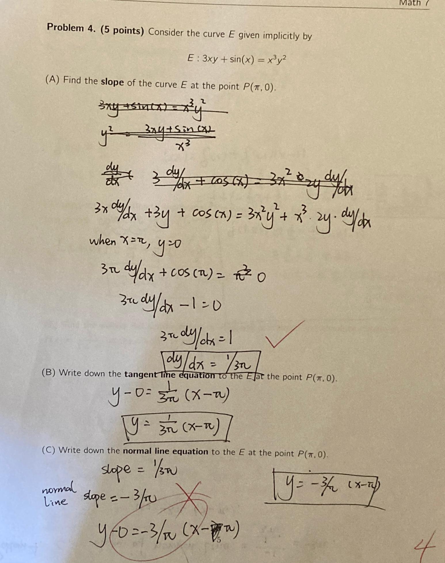 Solved Mlath 1Problem 4. (5 ﻿points) ﻿Consider the curve E | Chegg.com