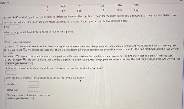 Solved The College Board SAT college entrance exam consists | Chegg.com