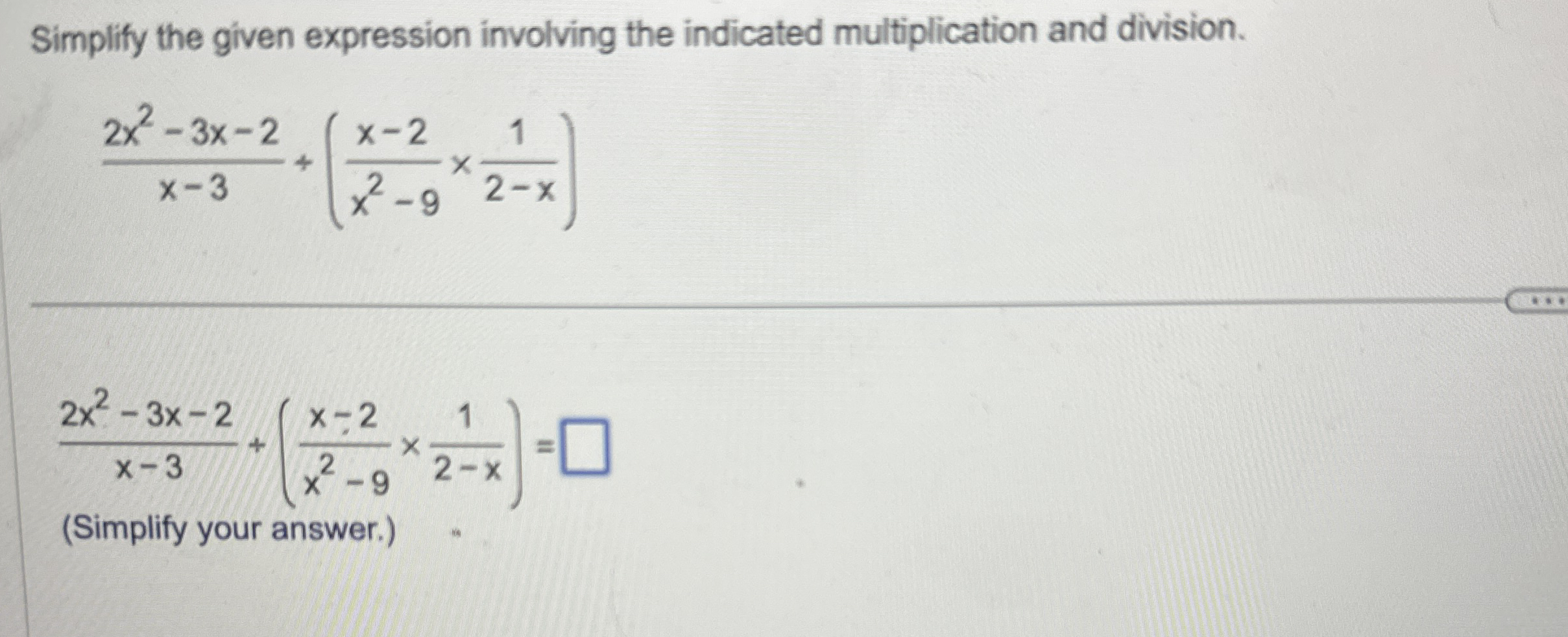 Solved Simplify the given expression involving the indicated | Chegg.com
