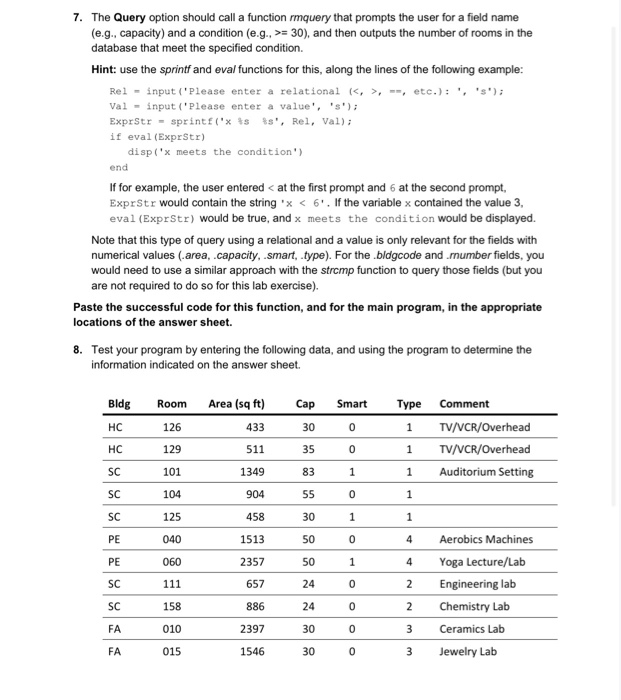 Handout L21. Creating a Building Inventory Database | Chegg.com
