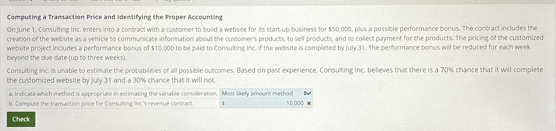 Solved Computing a Transaction Price and Identifying the | Chegg.com