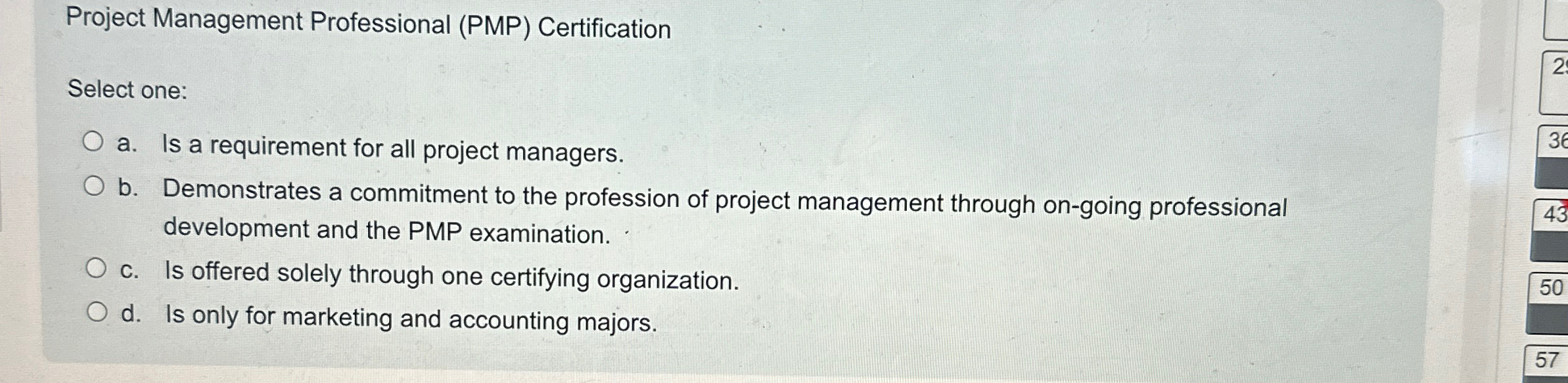 Solved Project Management Professional (PMP) | Chegg.com