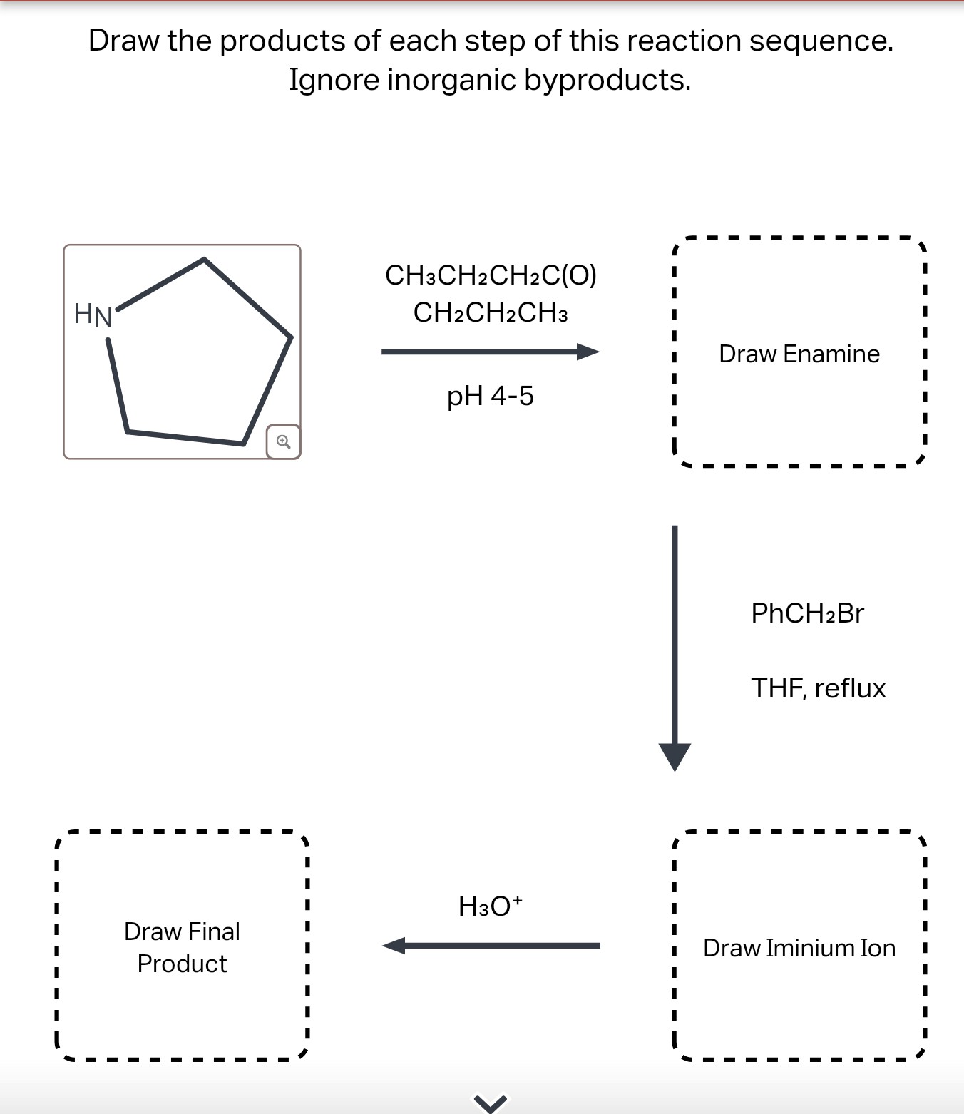 Solved Draw the products of ﻿each step of ﻿this reaction | Chegg.com
