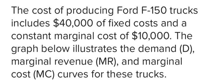 Solved The cost of producing Ford F-150 trucks includes | Chegg.com