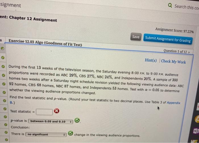 Solved signment Q Search this com ent: Chapter 12 Assignment | Chegg.com