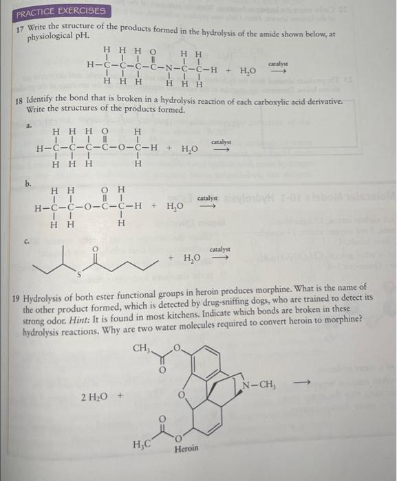 Solved 17 Write the structure of the products formed in the | Chegg.com