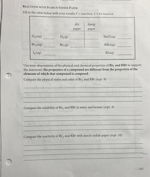 Solved Balanced Reaction Equations Write Balanced Equations
