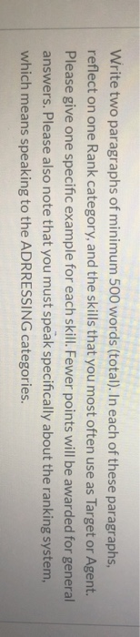 Solved Write two paragraphs of minimum 500 words (total). In | Chegg.com