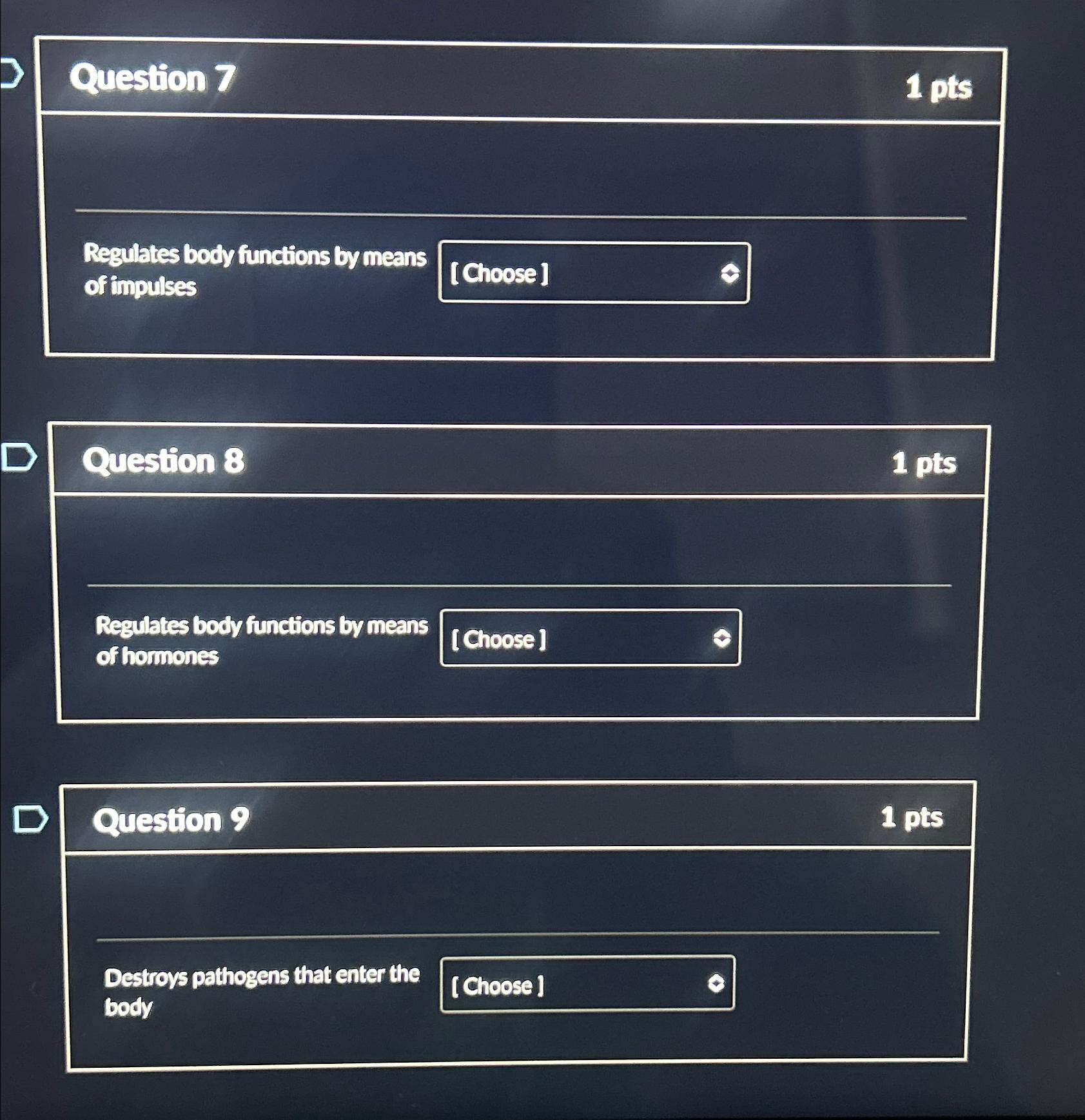 Solved Question 71 ﻿ptsRegulates body functions by | Chegg.com