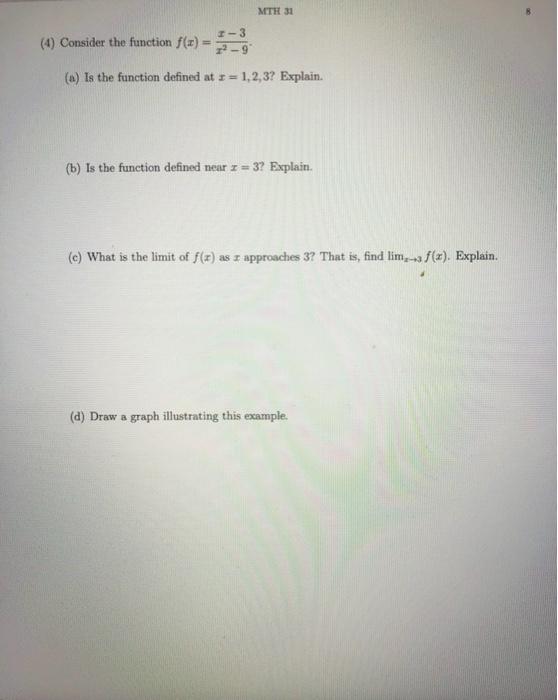 Solved math 31 workbook questions and answer each part. Need | Chegg.com