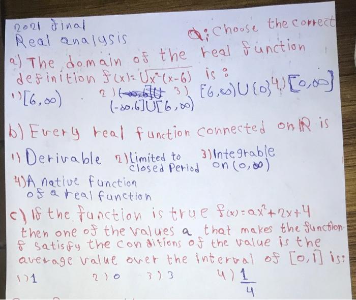 Solved 3) The sequence of real function fn(x)=n+4xn2+3 | Chegg.com
