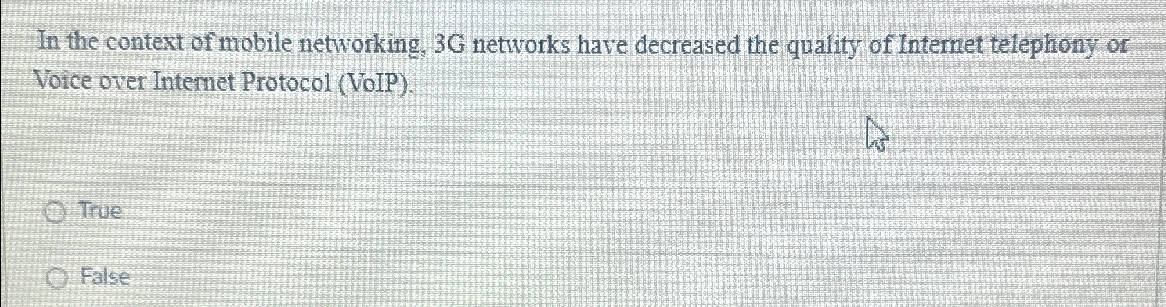 Solved In the context of mobile networking, 3G ﻿networks | Chegg.com