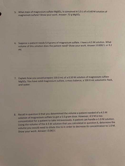 Solved solutions; electrolights we use conversion factors in | Chegg.com