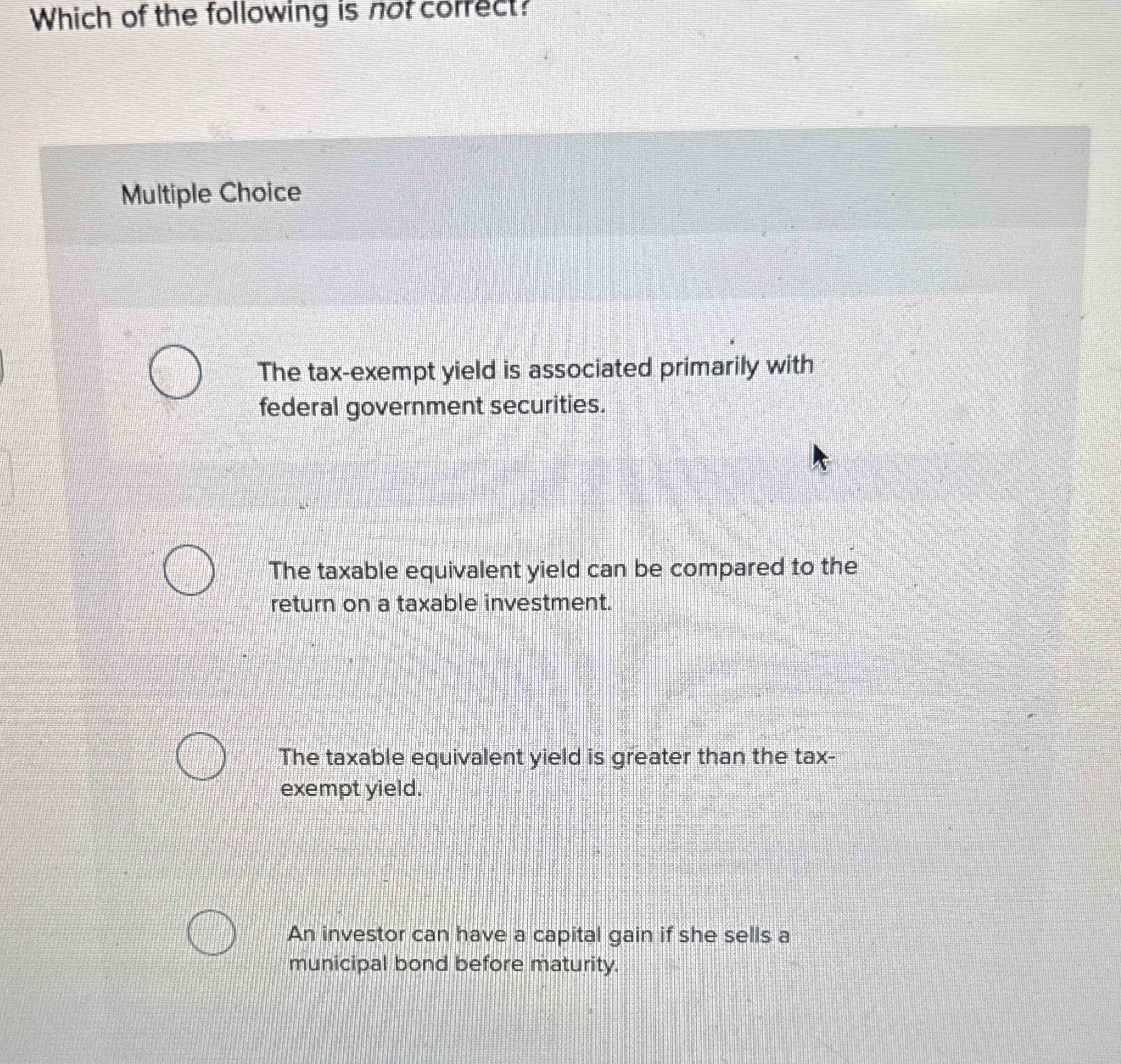Solved Which of the following is not correct?Multiple | Chegg.com