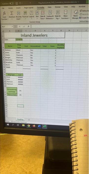 Insert a VLOOKUP function in cell C5 to display the | Chegg.com
