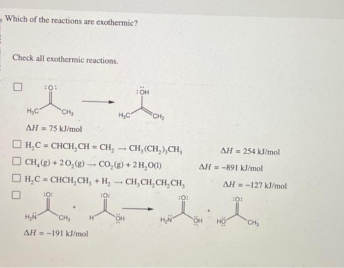 Solved Label the reactants and products on the enthalpy | Chegg.com