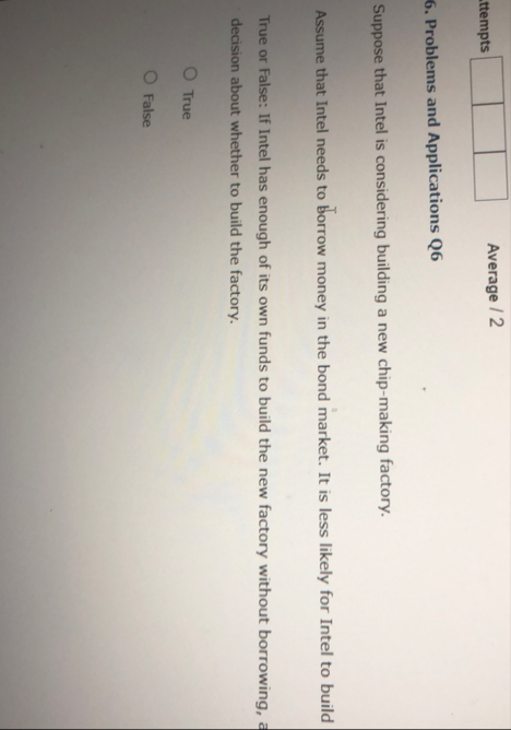 Solved ttemptAverage / 26. ﻿Problems and Applications | Chegg.com
