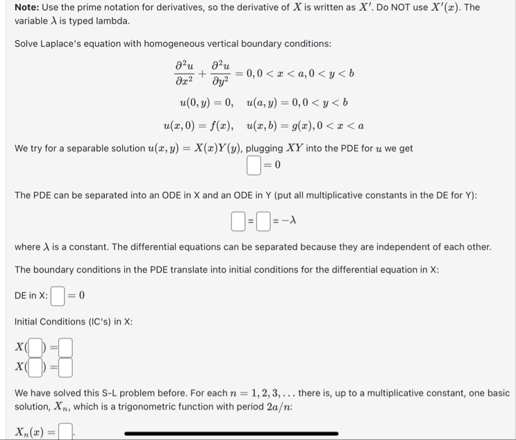 Solved Note: Use the prime notation for derivatives, so the | Chegg.com