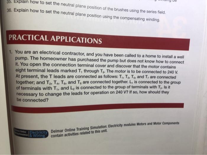 35. Explain how to set the neutral plane position of | Chegg.com