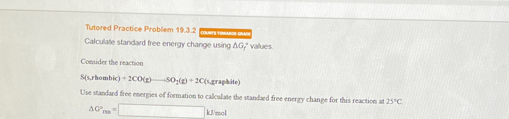 Solved Tutored Practice Problem 19.3.2Calculate standard | Chegg.com