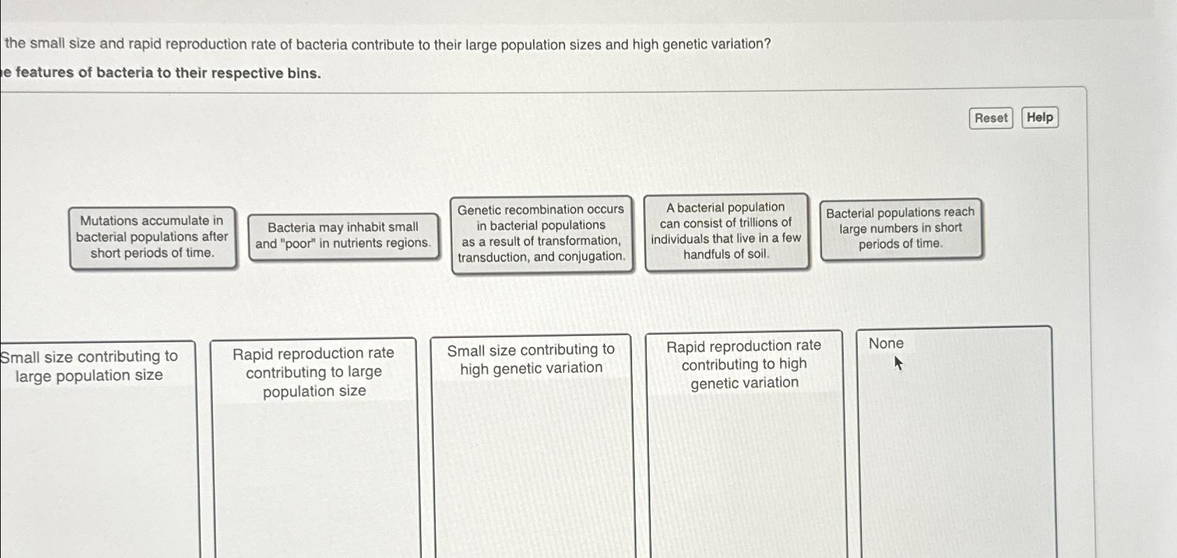 Solved the small size and rapid reproduction rate of | Chegg.com