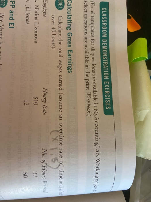 Solved CLASSROOM DEMONSTRATION EXERCISES (Excel templates | Chegg.com Solved CLASSROOM DEMONSTRATION EXERCISES (Excel templates | Chegg.com