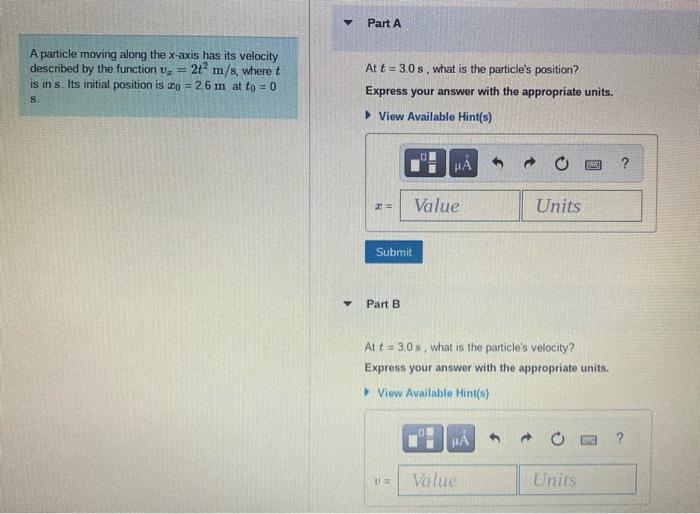 Solved At t=3.0 s, what is the particle's acceleration? | Chegg.com