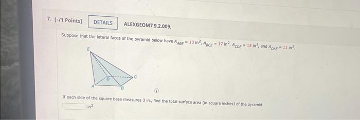 Solved Suppose that the lateral faces of the pyramid below | Chegg.com