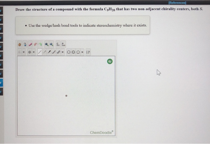 Solved [References Draw the structure of a compound with the | Chegg.com