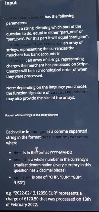 Solved Part One Stripe processes charges on behalf of a | Chegg.com