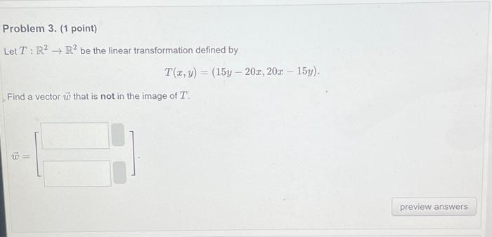 Solved Let T:R2→R2 be the linear transformation defined by | Chegg.com