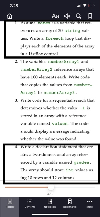 Solved 2:28 Aa 1» QD 1. Assume names is a variable that ret- | Chegg.com