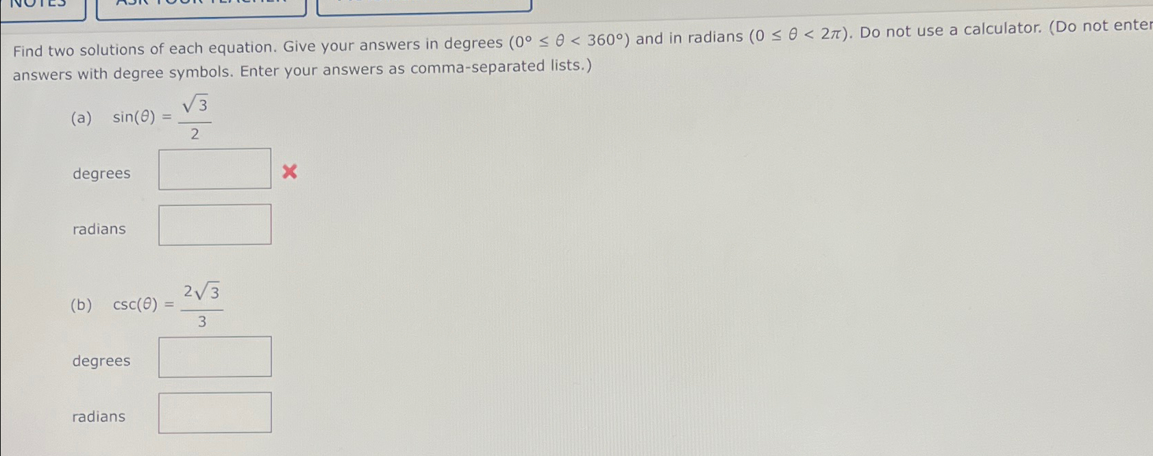 Solved Find two solutions of each equation. Give your | Chegg.com