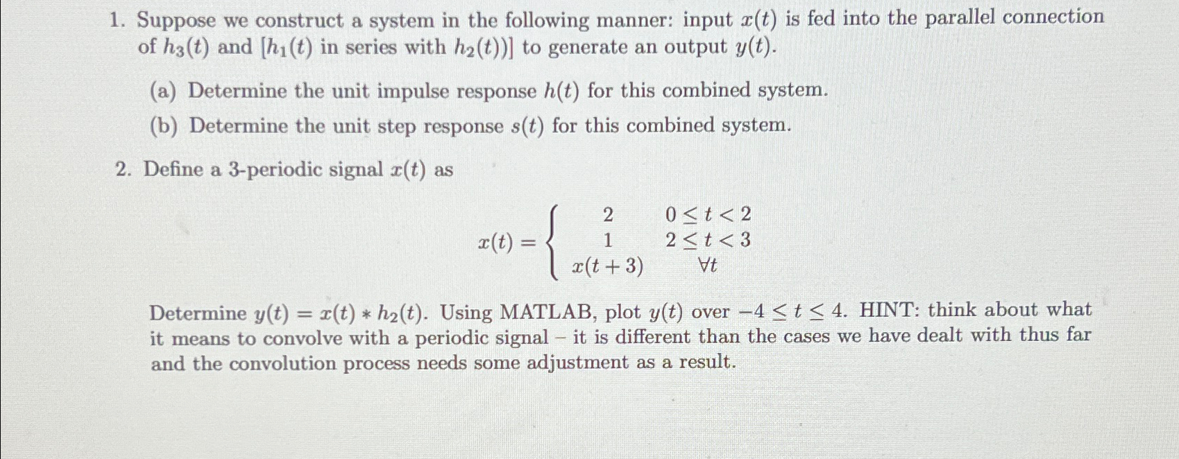 Solved Suppose we construct a system in the following | Chegg.com