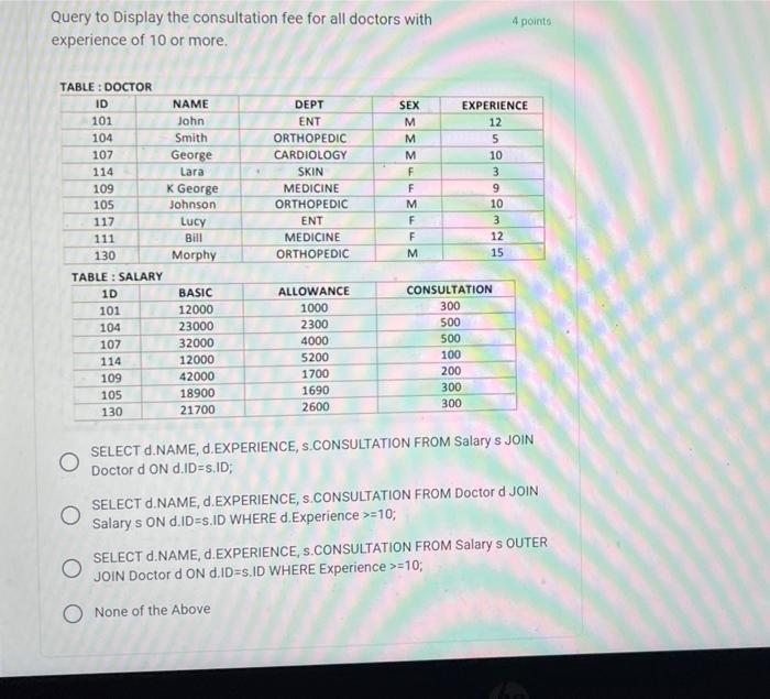 Solved Query to Count the number of movies where Rating is | Chegg.com