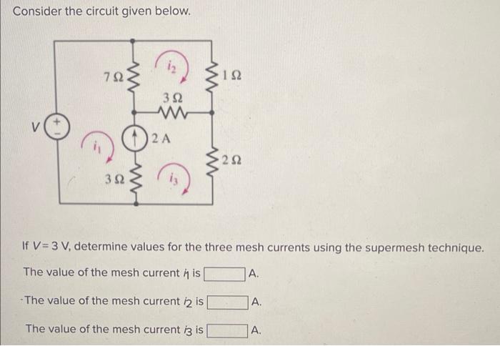 Solved Consider The Circuit Given Below 1₂ 792 352 192 252 