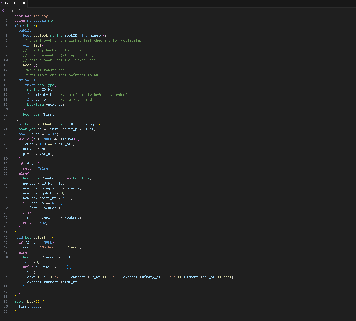 Solved C book.h>... ﻿#include using namespace std; class | Chegg.com