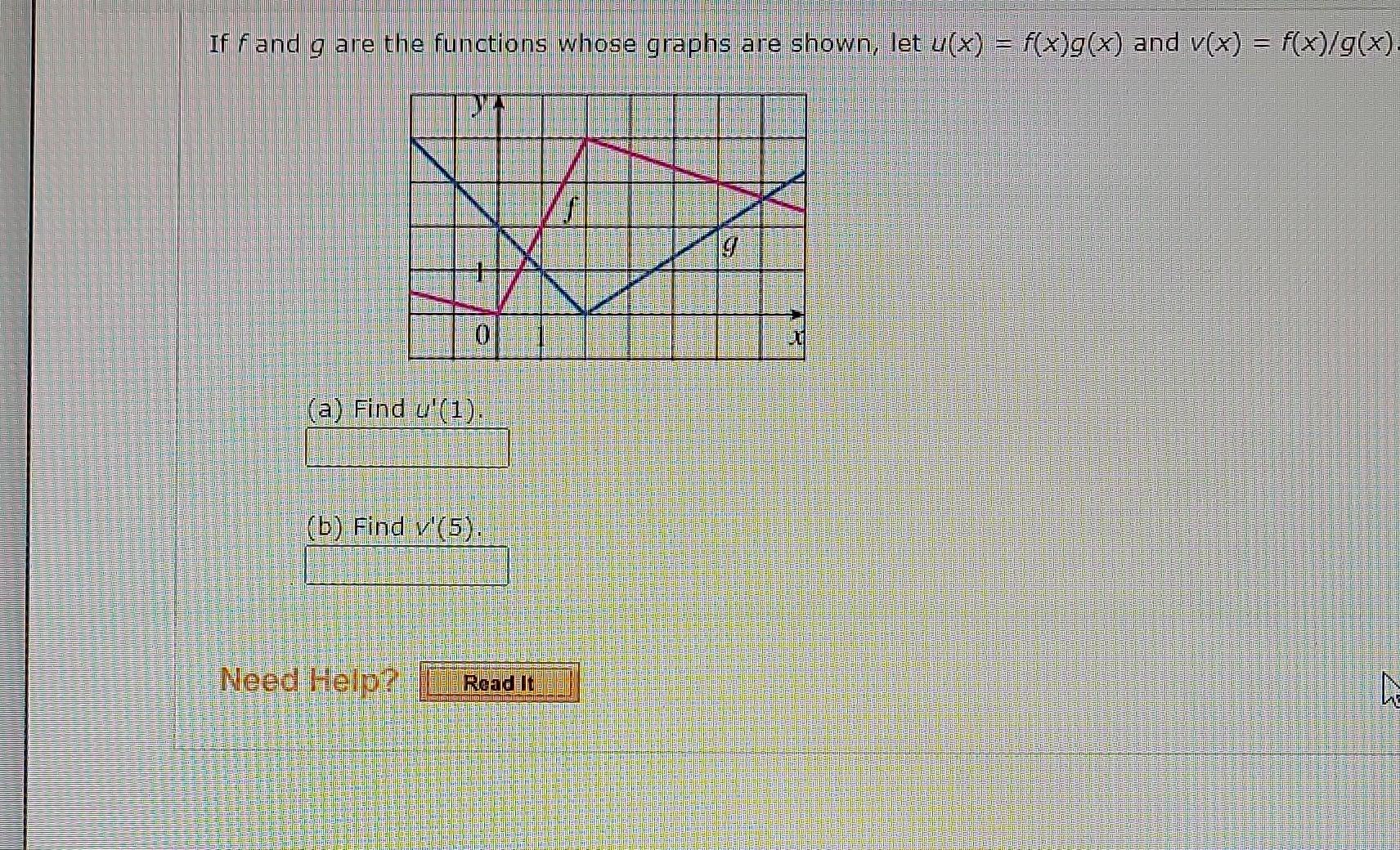 Solved If f and g are the functions whose graphs are shown, | Chegg.com
