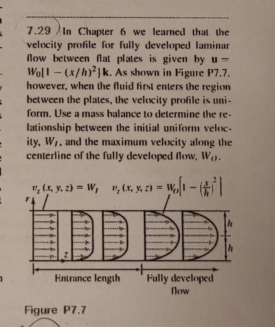 Solved 7.29 ﻿In Chapter 6 ﻿we learned that the velocity | Chegg.com