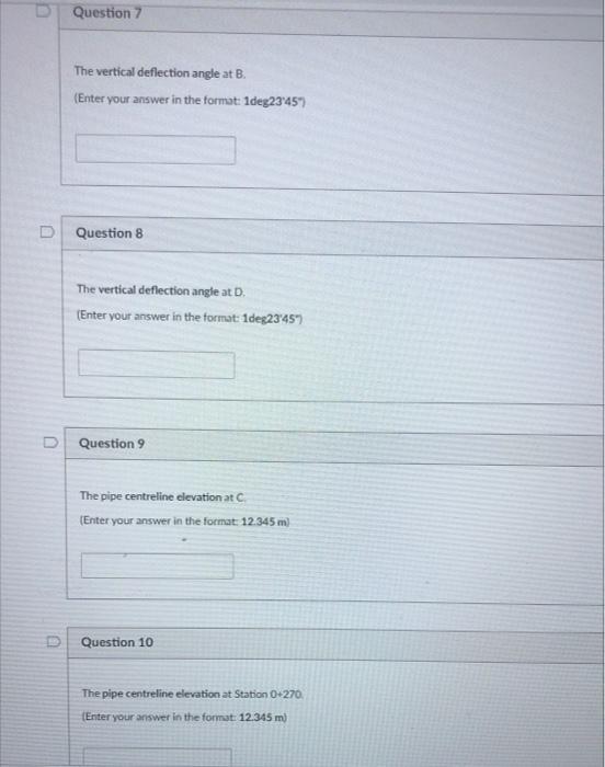 Solved The plan and profile show the centreline of a | Chegg.com