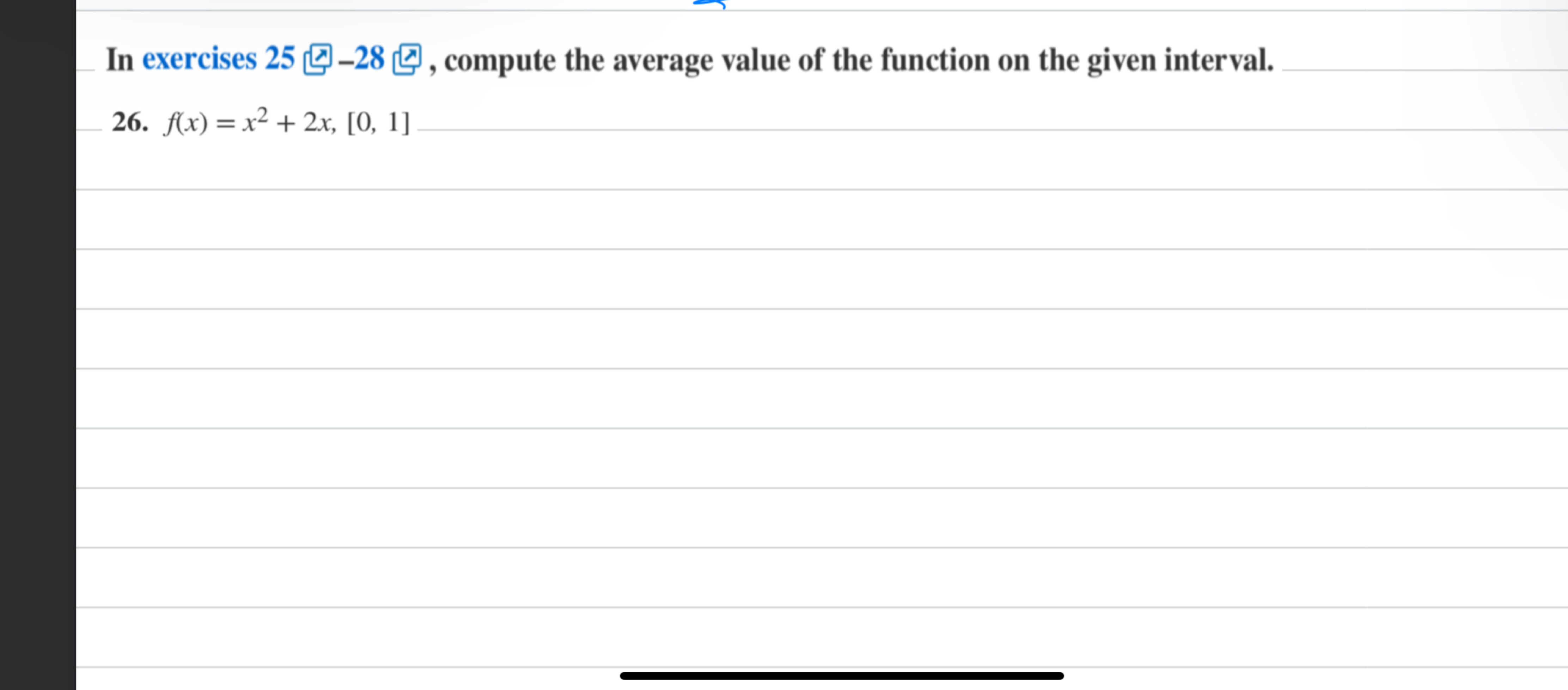 Solved In exercises 25 圂 - 28 , ﻿compute the average value | Chegg.com