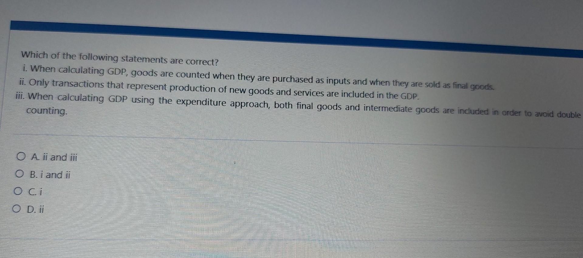 Solved Which of the following statements are correct? i. | Chegg.com