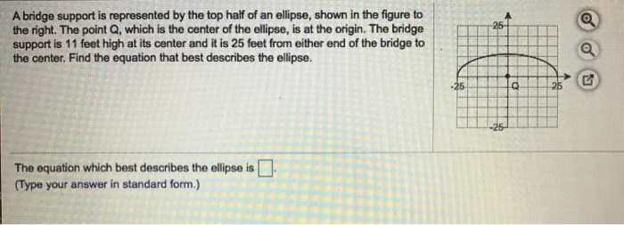 Solved A bridge support is represented by the top half of an | Chegg.com