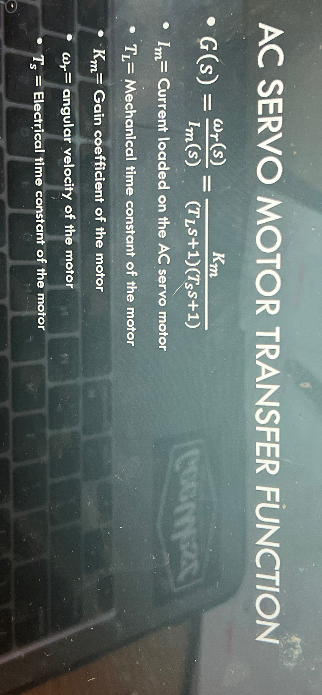 Solved Make the block diagram for this AC SERVO MOTOR | Chegg.com